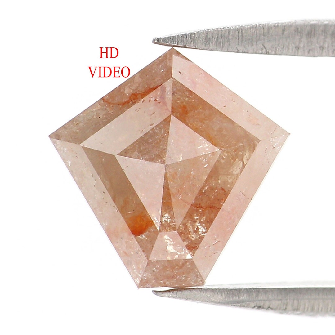 2.01 Ct Natural Loose Pentagon Shape Diamond Brown Color Pentagon ...