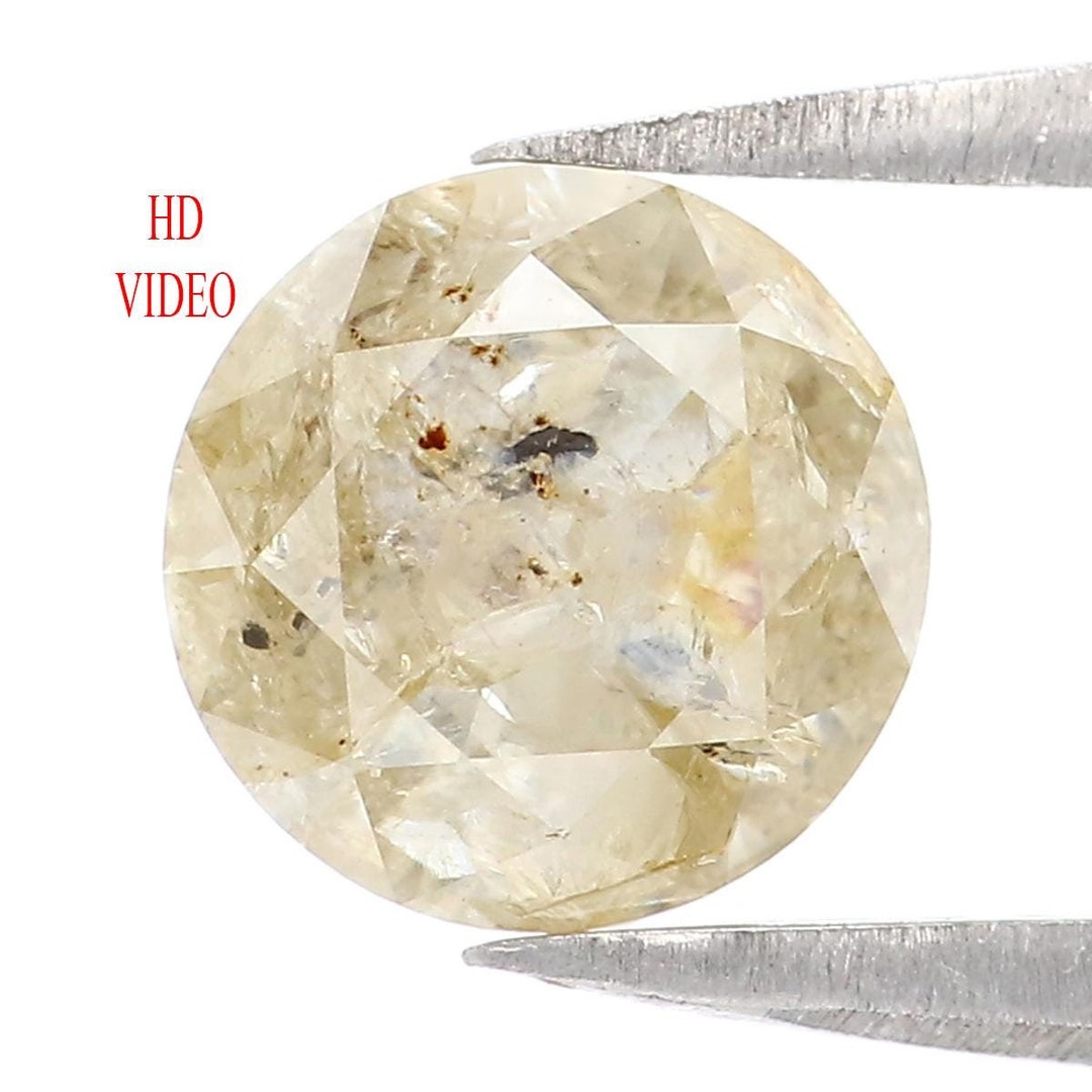 1.33 Ct Natural Loose Round Shape Diamond Brown Color Round Diamond 6. ...