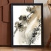 Earthy Wall Abstract Canvas Art Print, Florals Watercolor Painting ...