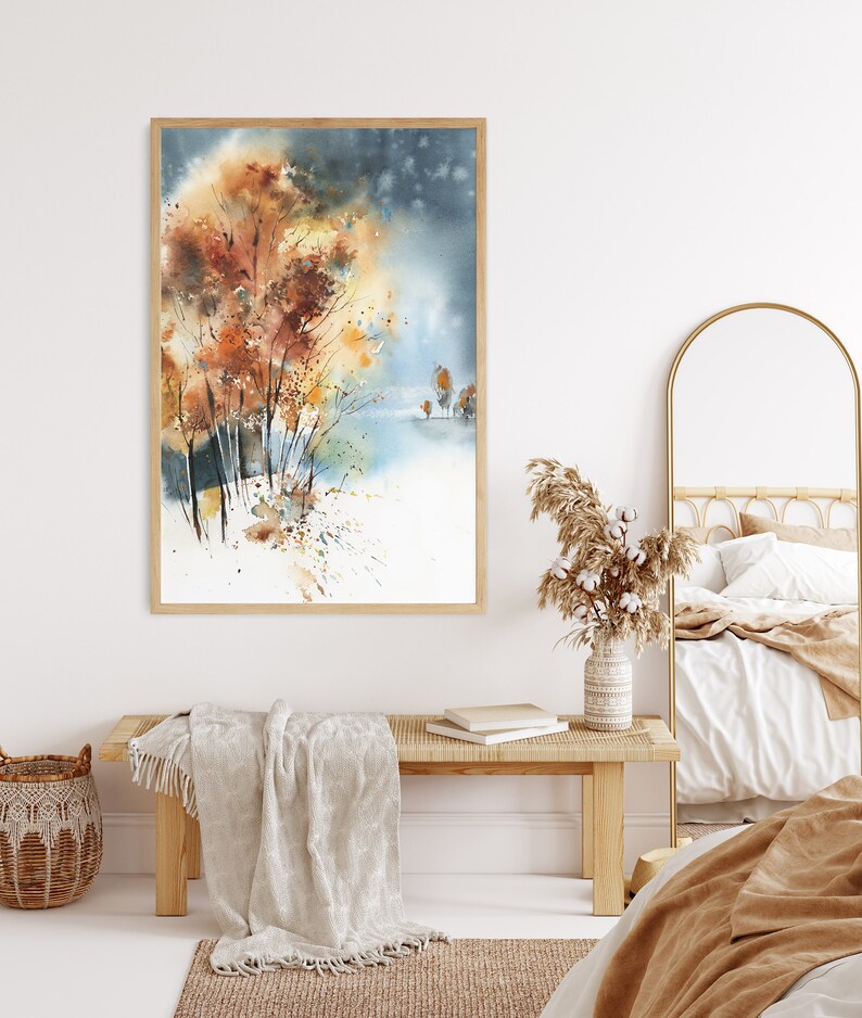 Abstract Tree Painting Canvas Art Print Tree Landscape - Etsy