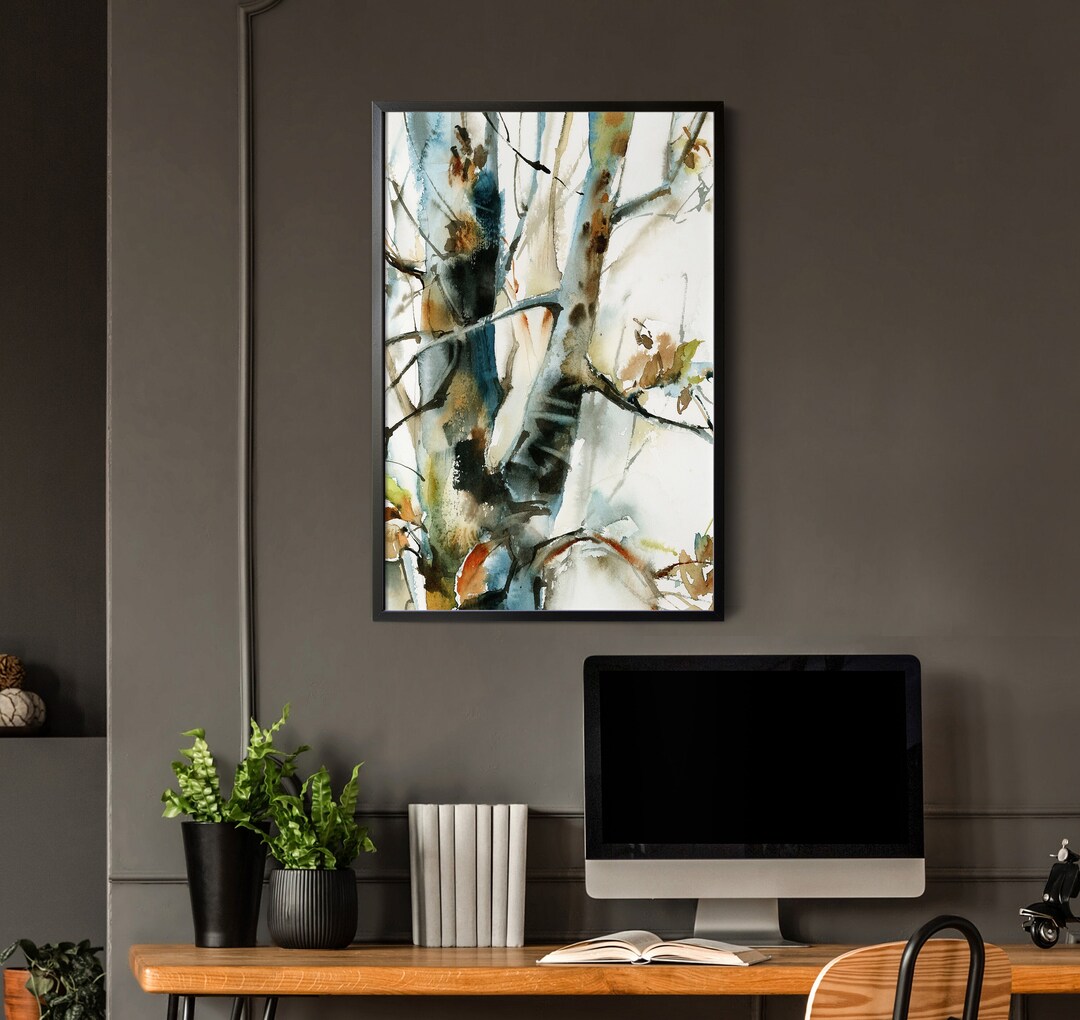 Tree Print Nature Landscape Print Canvas Art Print Trees - Etsy