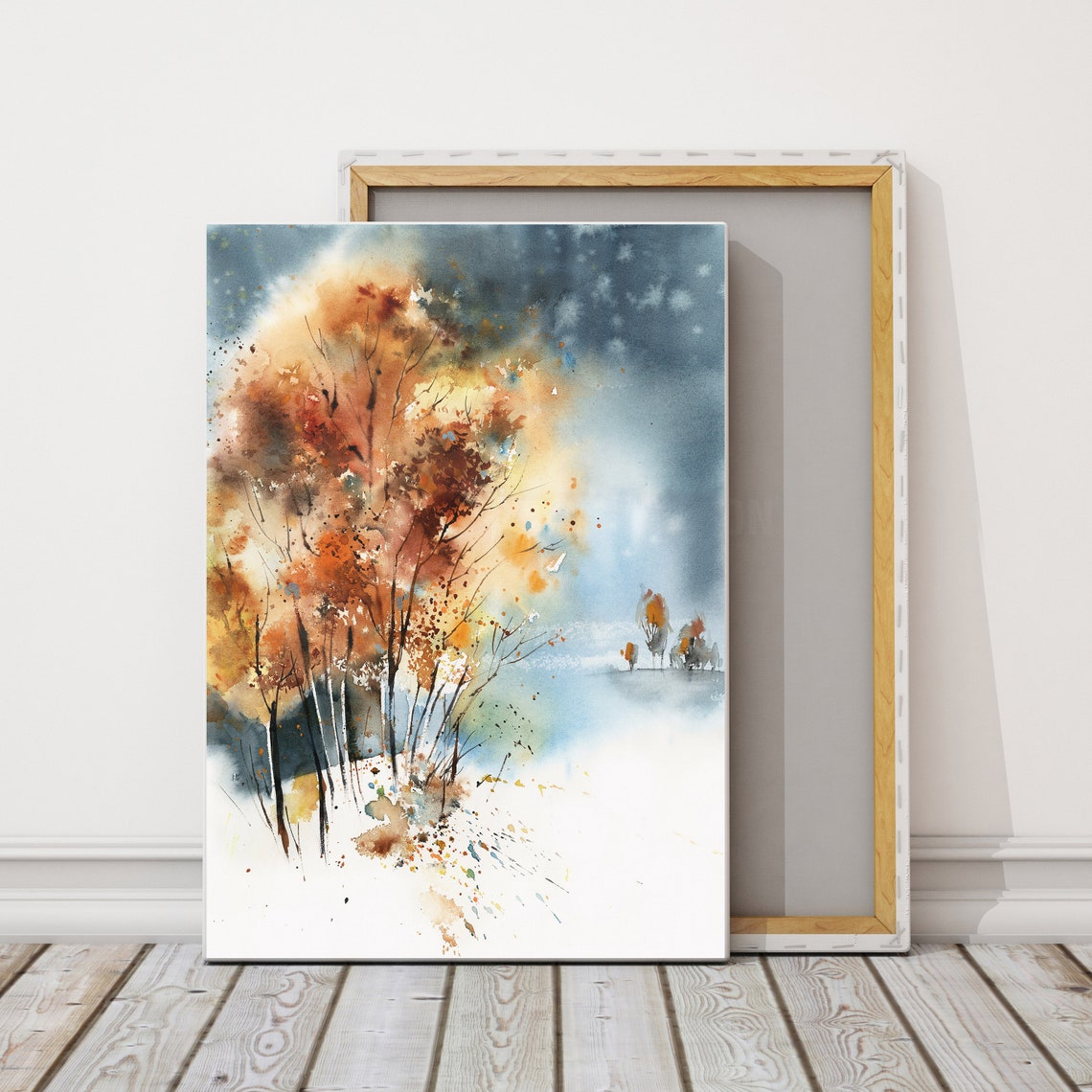 Abstract Tree Painting Canvas Art Print Tree Landscape - Etsy