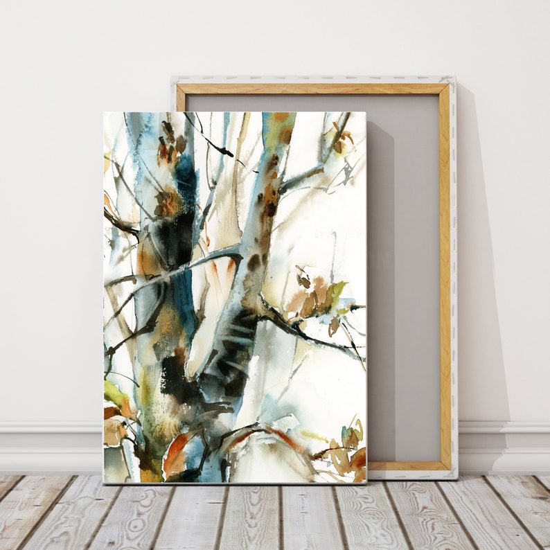 Tree Print Nature Landscape Print Canvas Art Print Trees - Etsy