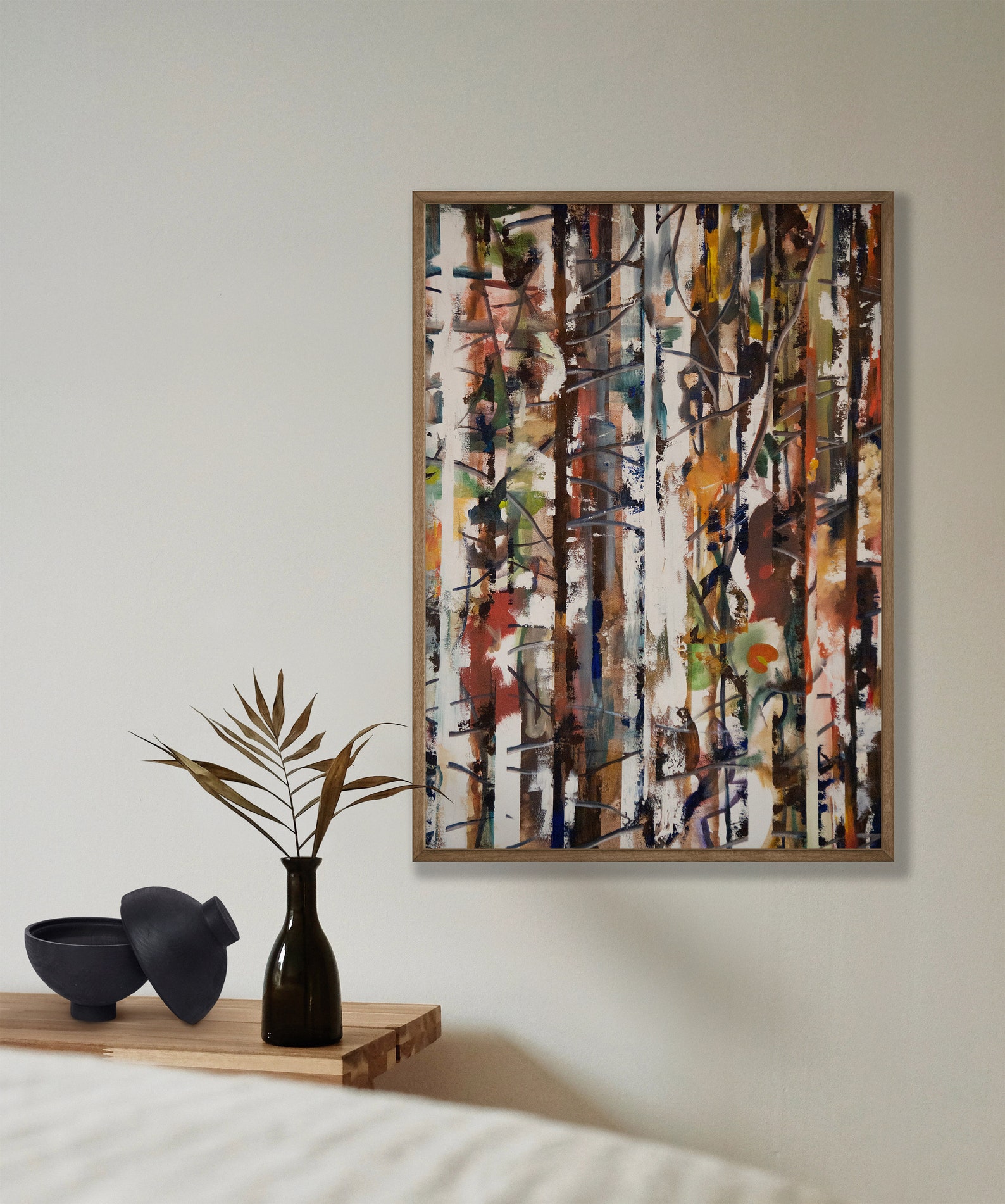 Abstract Forest Painting Woods N.8 Oil on Canvas Painting - Etsy