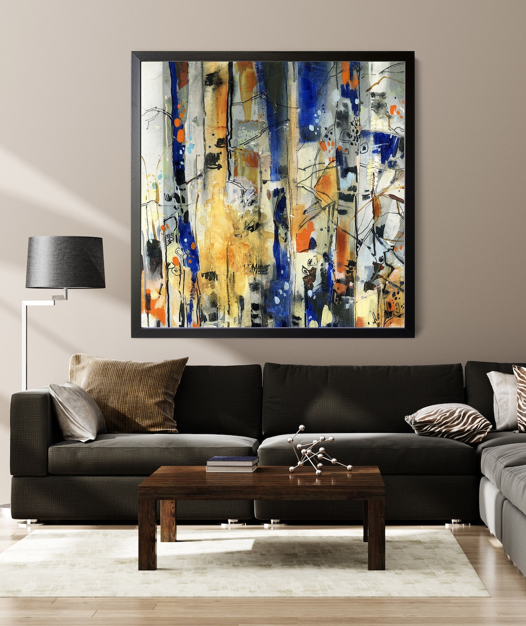 Abstract Art Print, Bright Wall Art, Colorful Painting, Vibrant Art ...