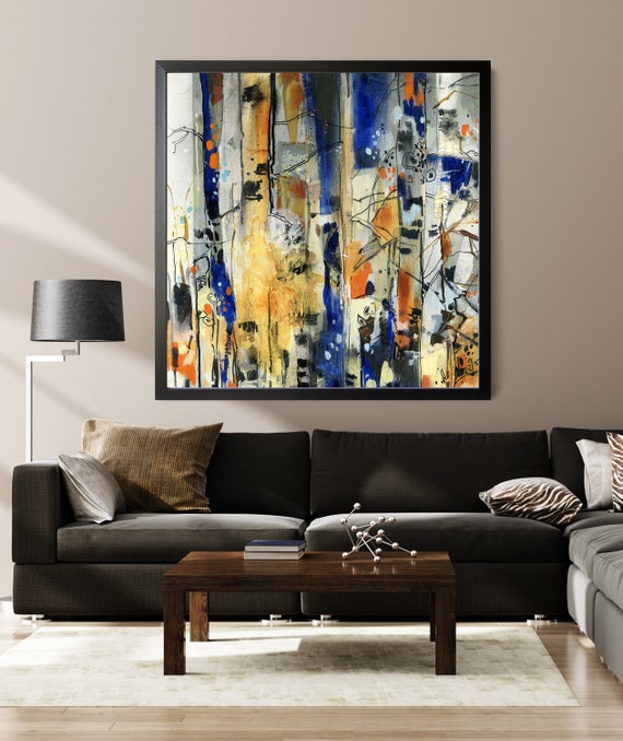 Abstract Art Print Bright Wall Art Colorful Painting - Etsy
