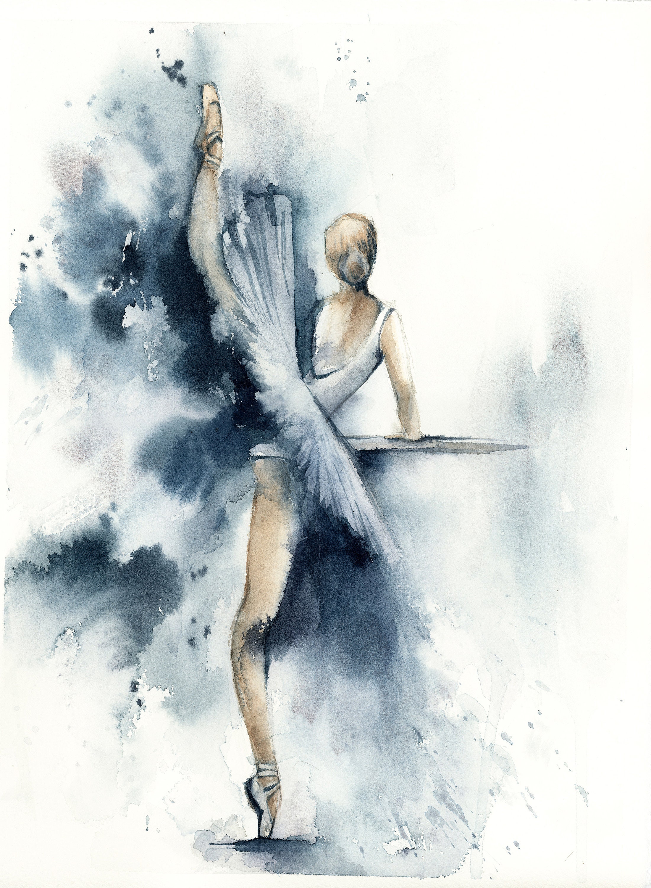 Abstract Ballet Dancer Painting