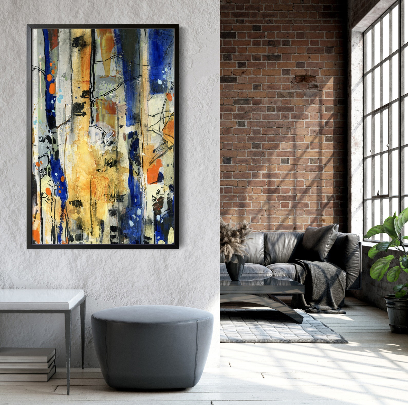 Abstract Art Print Bright Wall Art Colorful Painting - Etsy
