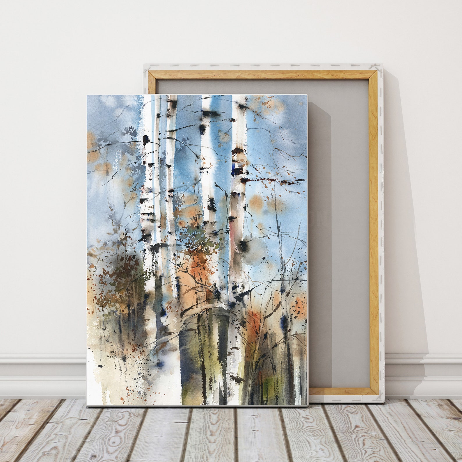 Birch Trees Wall Print Forest Wall Art Nature Canvas Art - Etsy