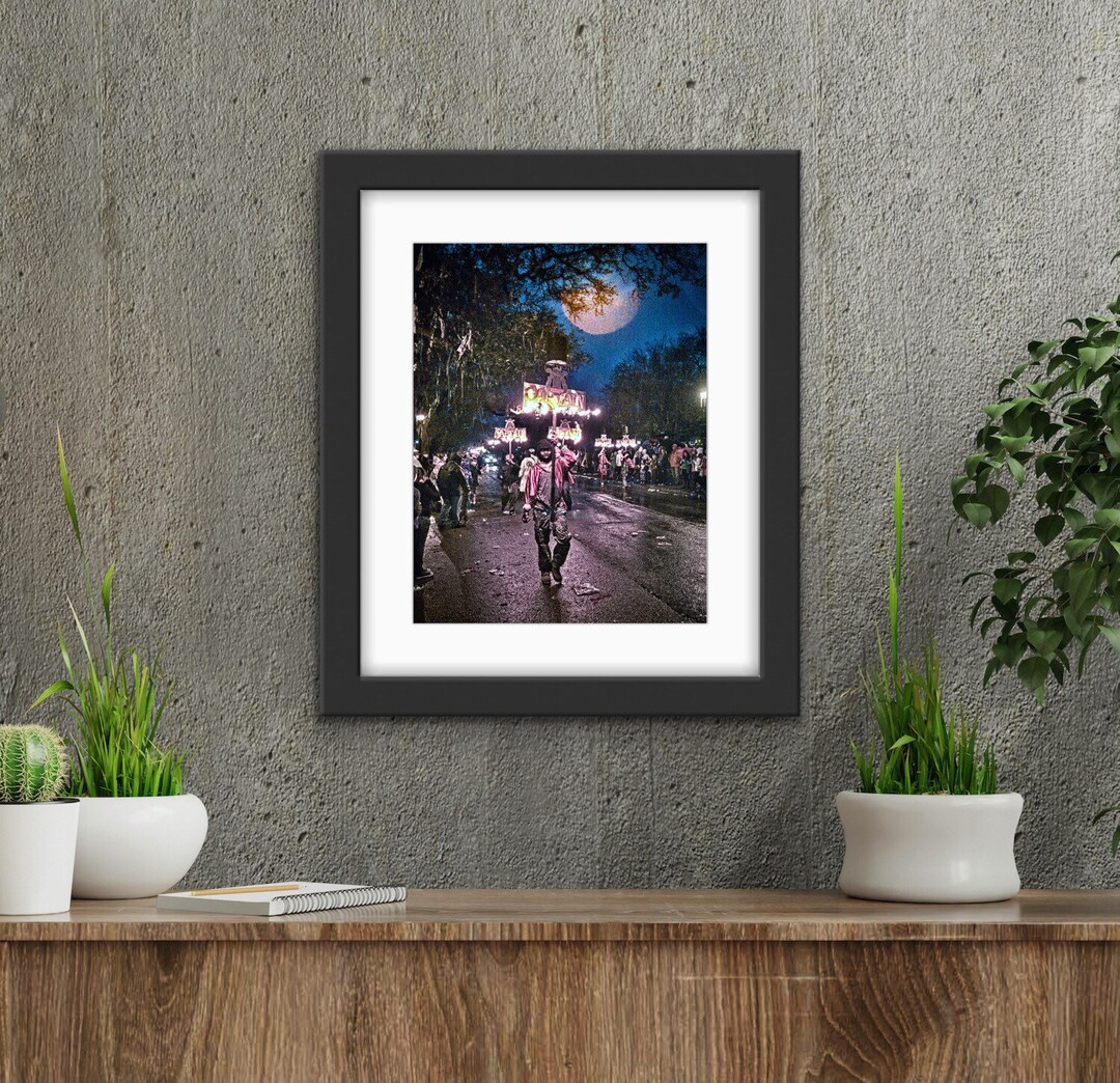 New Orleans Art MOONLIT FLAMBEAUX Orpheus Parade Fine Art Photograph ...