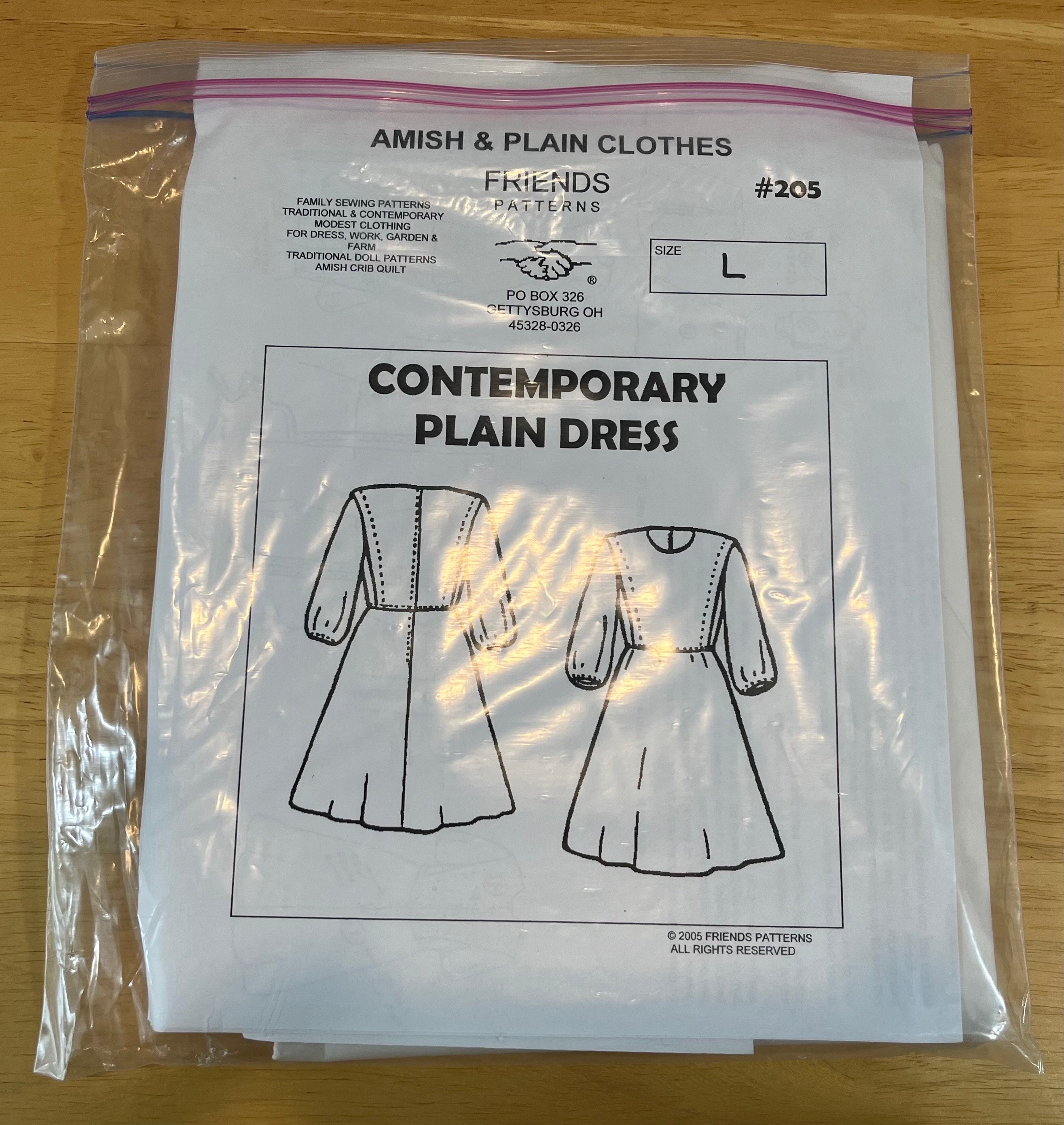 Amish Mennonite Contemporary Plain Cape Dress Sewing Pattern - Etsy