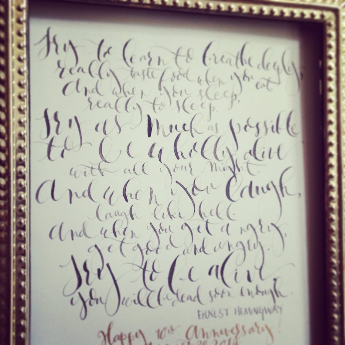 Ernest Hemingway Handwriting