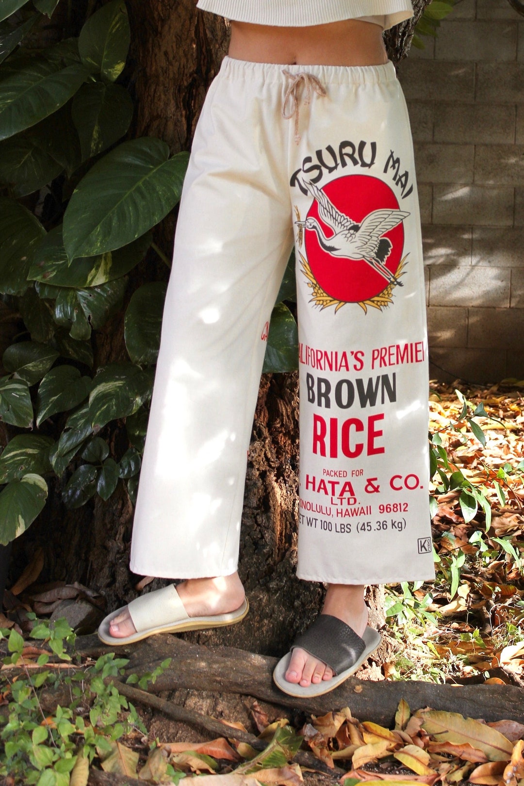 Petite Tsuru Mai Calrose Rice Bag Pants Straight & Wide Leg Y. Hata - Etsy