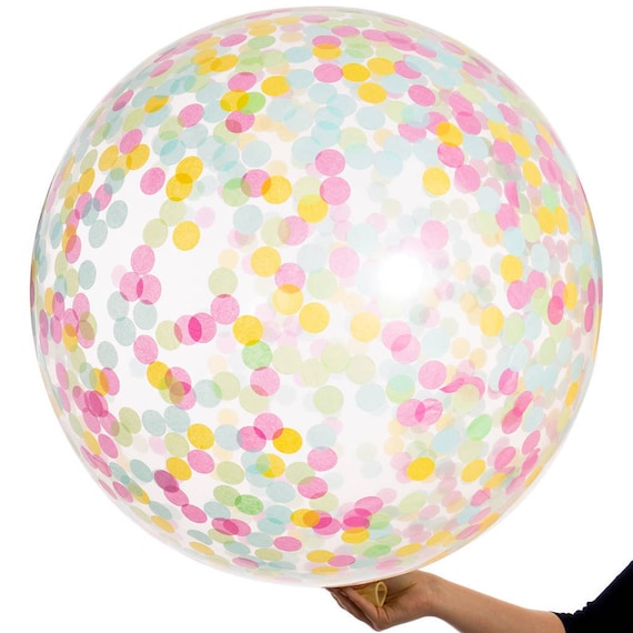 36 Spring Giant Confetti Balloon With Tassels Tail Kits - Etsy