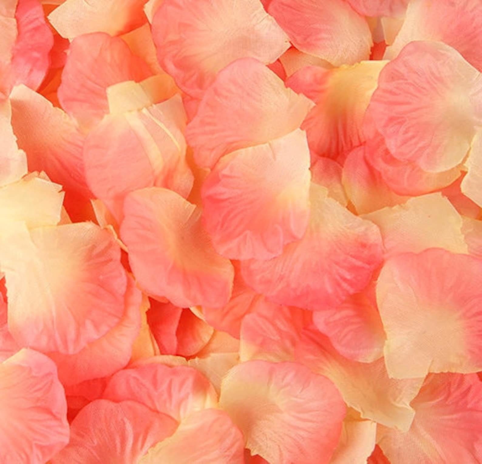 Peach Rose Petals Silk Rose Petals DIY Aisle Runner Rose | Etsy