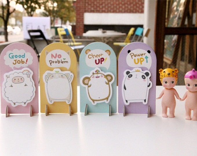 Kawaii Animal Theme Sticky Note Post-it Memo Pad Sticker Gift - Etsy