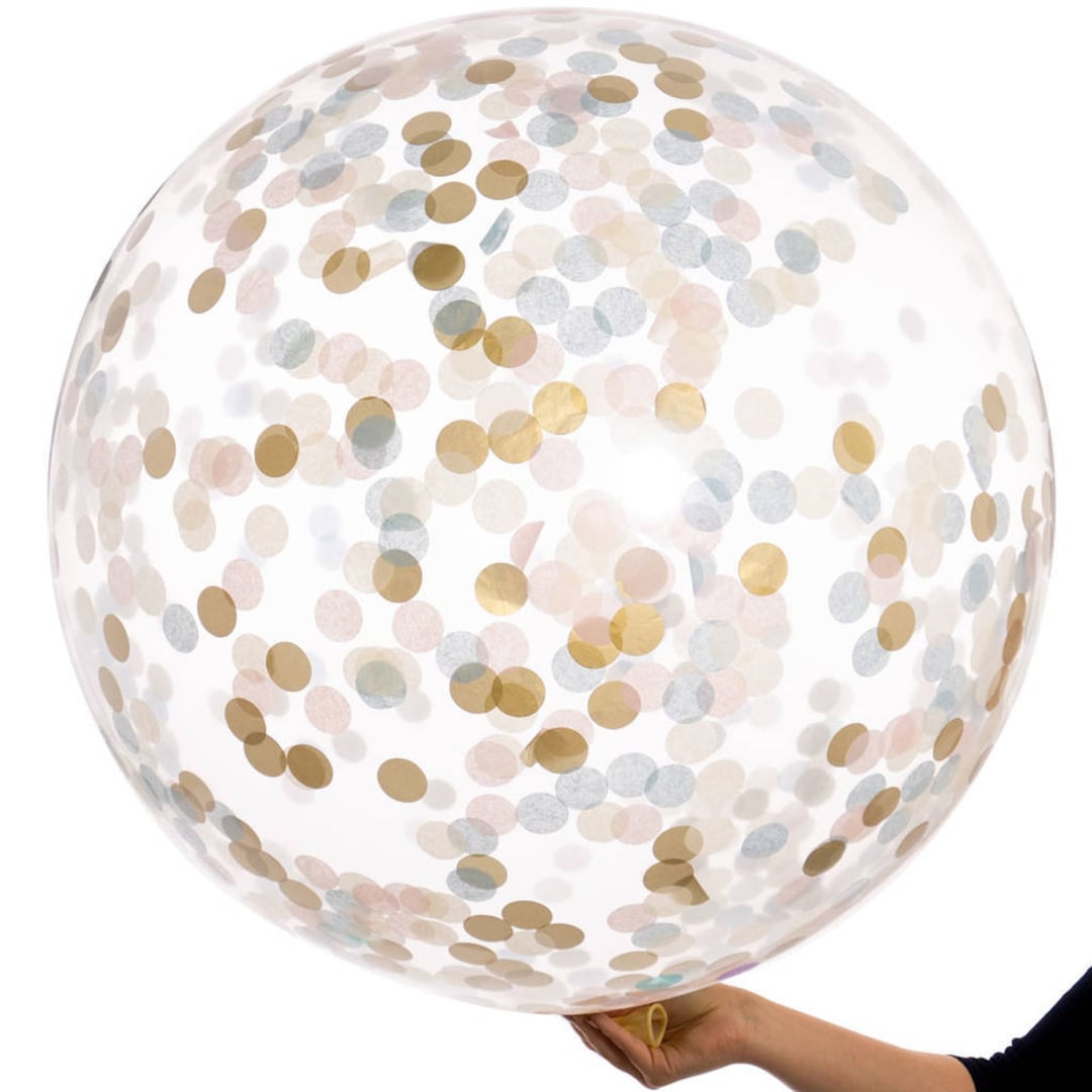 36 Twinkle Twinkie Giant Confetti Balloon Gray Gold - Etsy