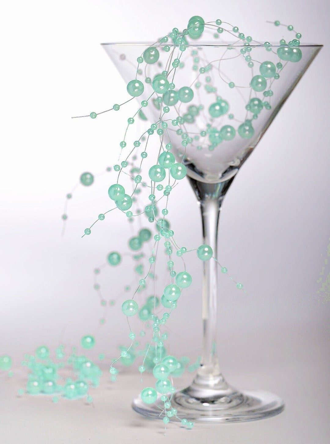 Mint Pearls Garland - Rainbow Pearls, Embellishments, Vase Fillers ...