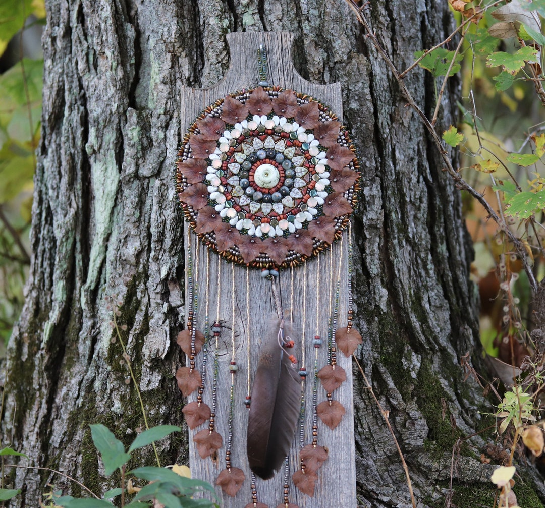 Mandala Wall Hanging / “falling for You” / Beaded Wall Decor - Etsy