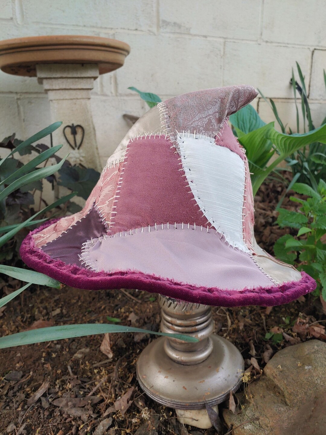 Mauve Magic Patchwork Wizard\witches Hat - Etsy