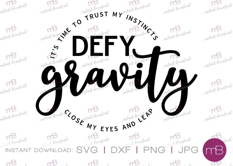 Defying Gravity SVG: Wicked Musical Broadway Song Lyrics (digital ...