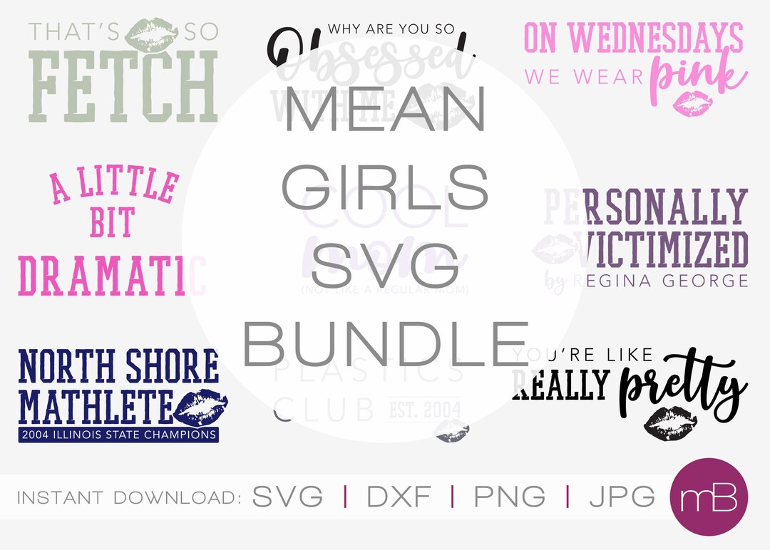 Mean Girls SVG Bundle, That's so Fetch, Burn Book SVG, Mean Girls Shirt ...