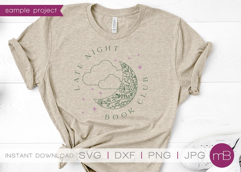 Late Night Book Club SVG: Reader Shirt Design (digital Download) - Etsy