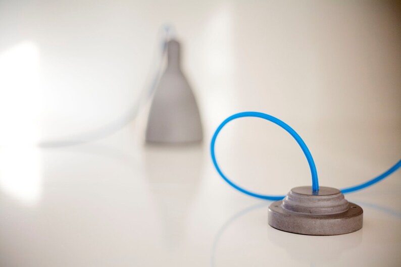 Concrete Ceiling Cap in Color of Your Choice Including 2 Meter - Etsy