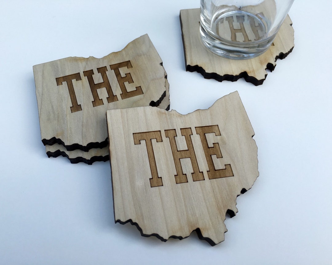THE Ohio State Buckeye Coasters - Etsy