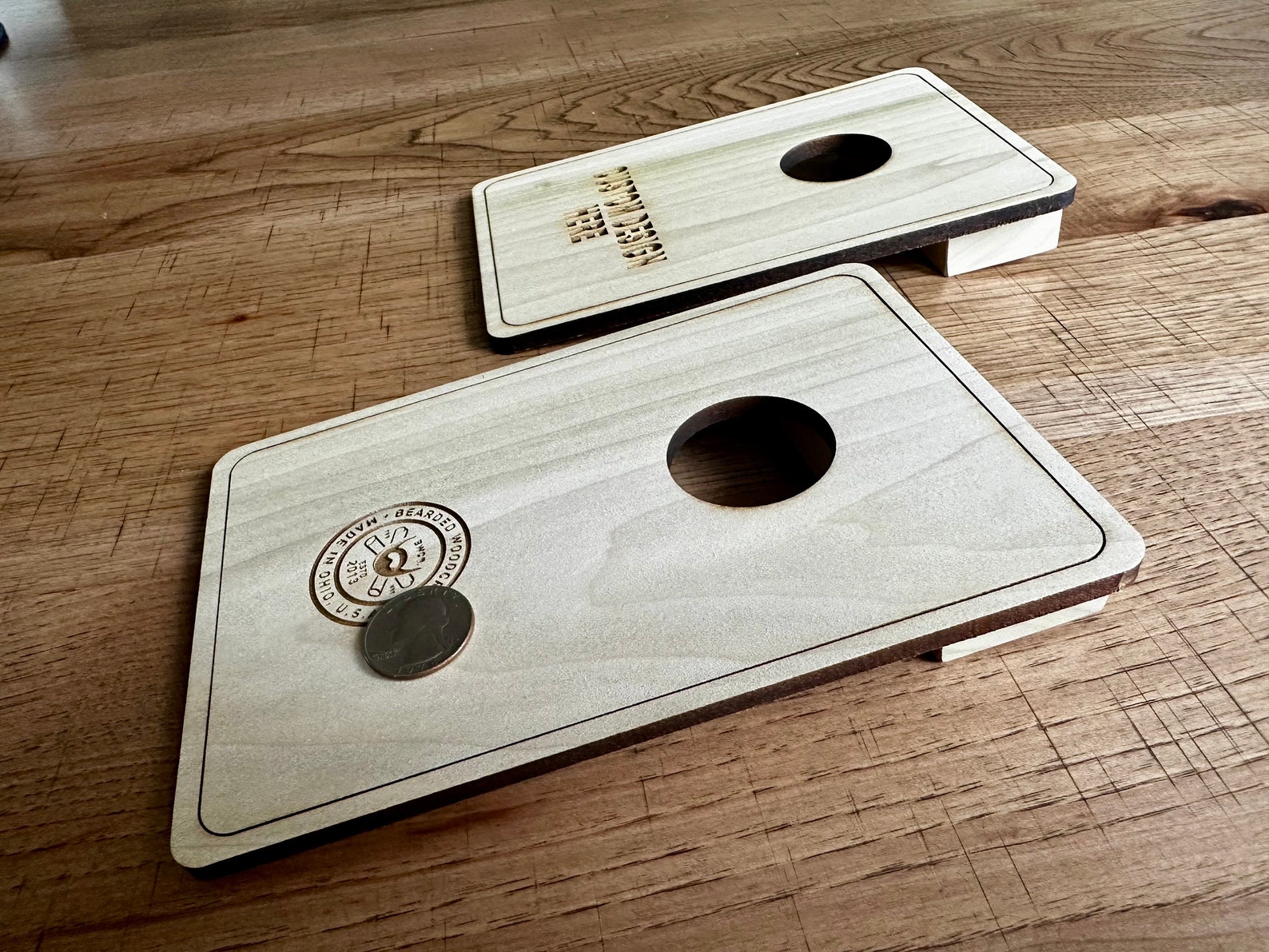 Custom Coinhole Game Board - Personalized, Wedding, Father's Day ...