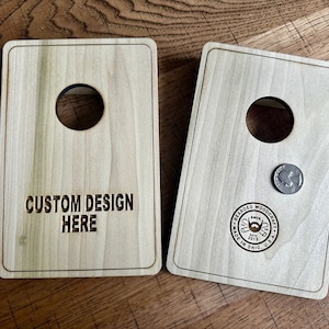 Custom Coinhole Game Board - Personalized, Wedding, Father's Day ...