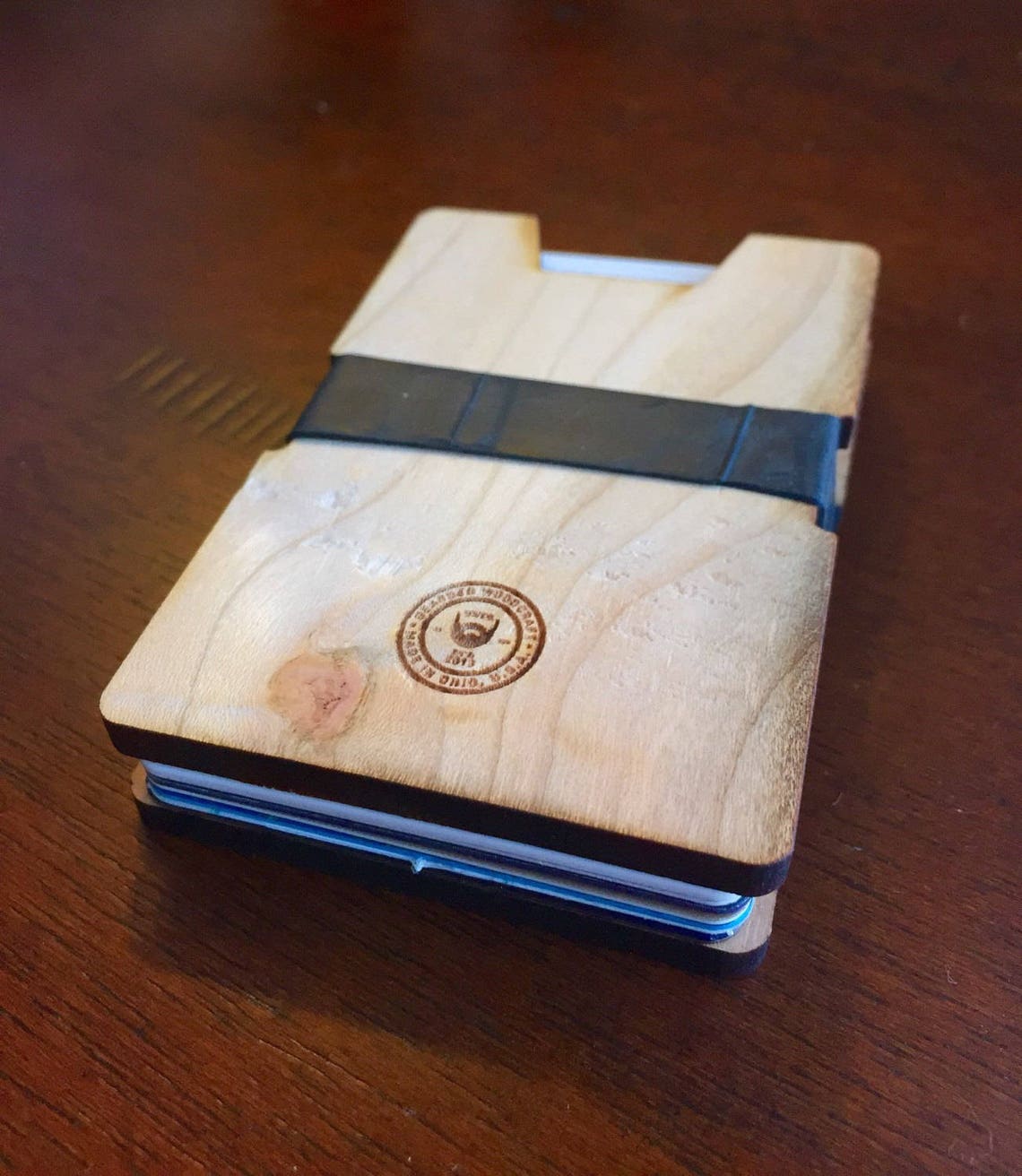 Custom Reclaimed & Recycled Wood Wallet - "sandwich" - Etsy