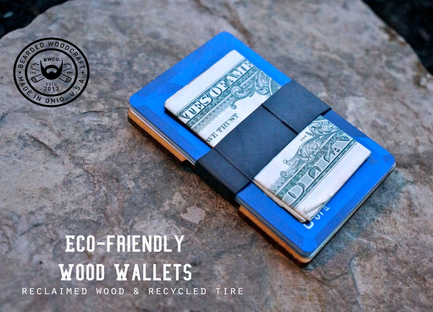 Reclaimed & Recycled Wood Wallet THE BALBO | Etsy