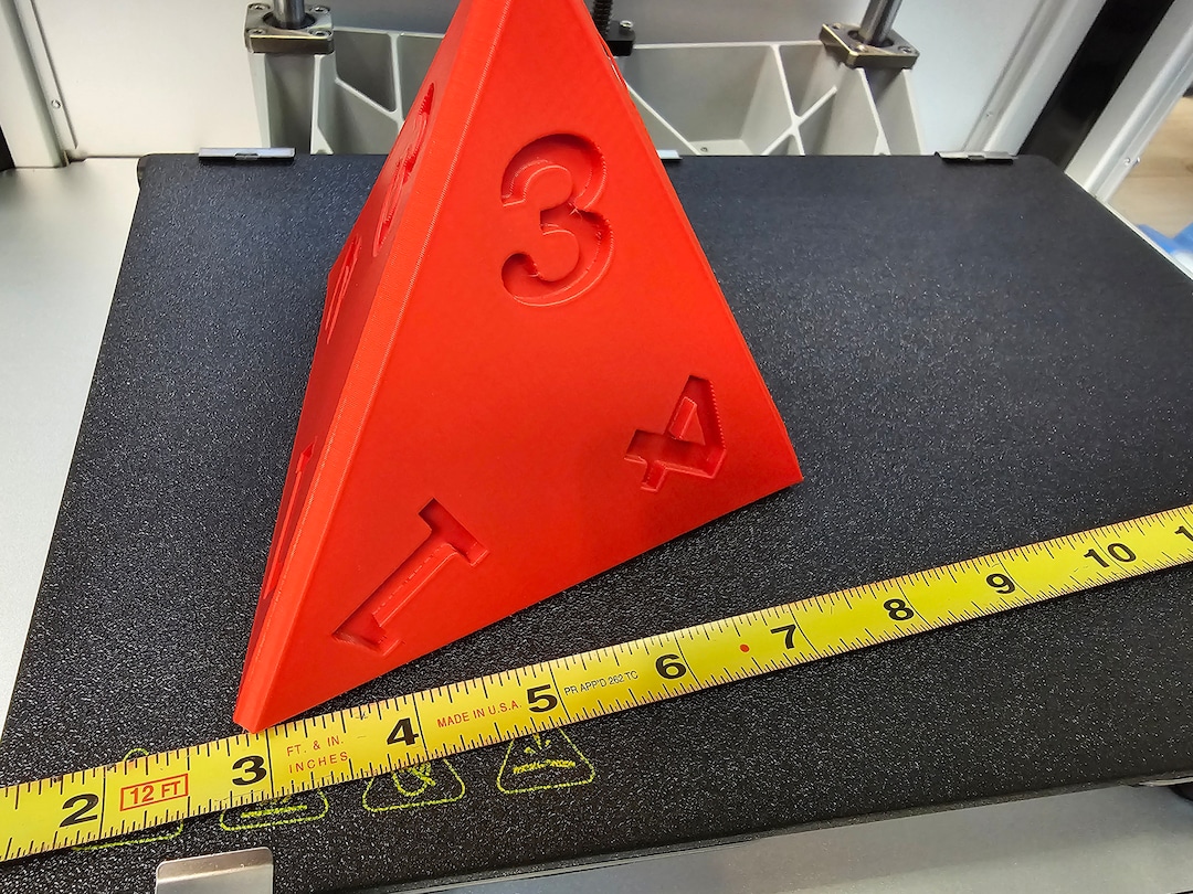 D4 - Quantity 1 - HUGE! - Overly Dramatic Dungeons and Dragons DIE Dice ...