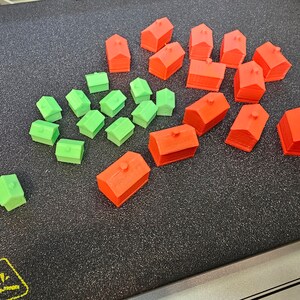 12 Piece Hotel 32 Piece House Full Set Monopoly Style Board - Etsy