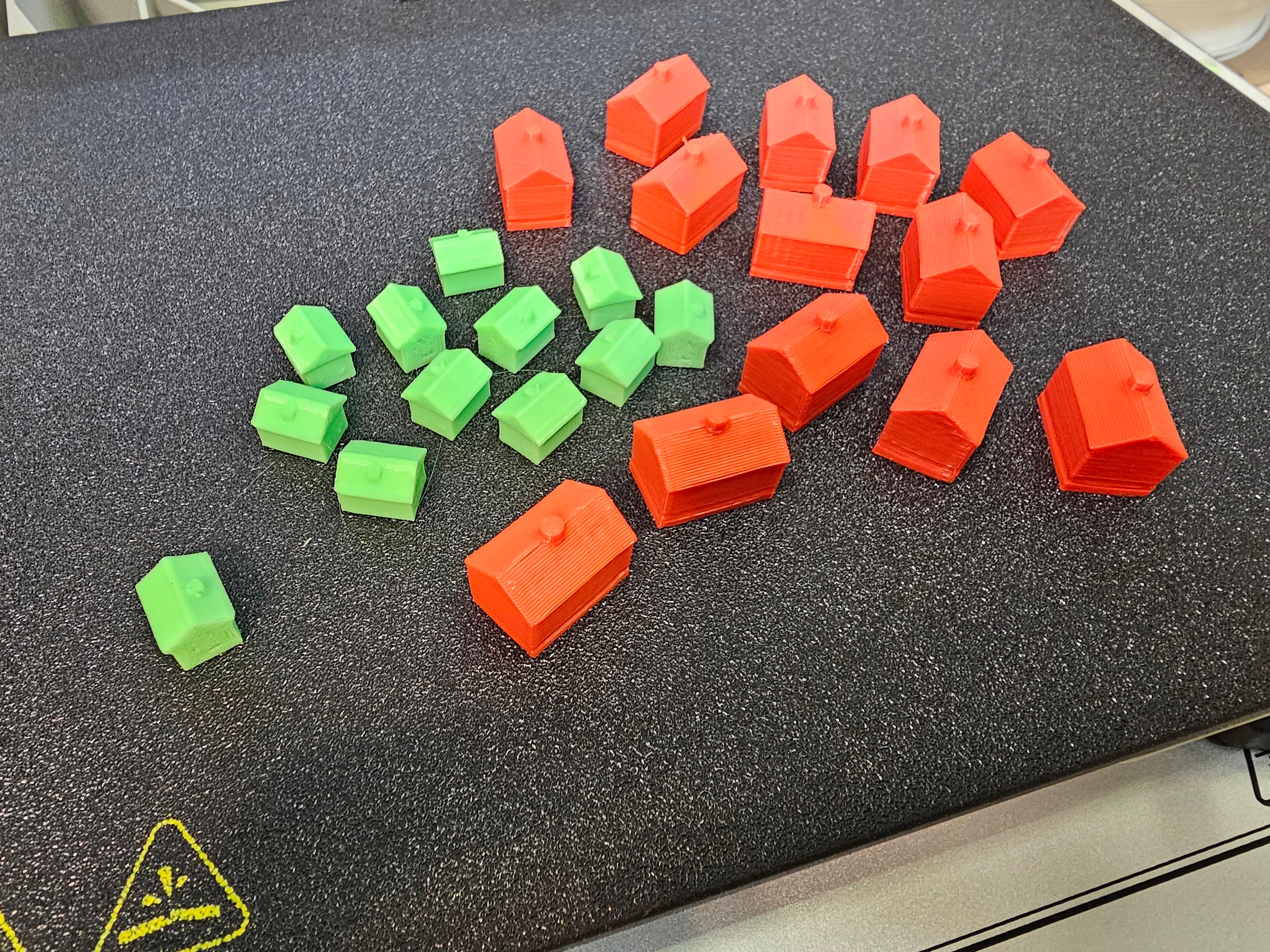 12 Piece Hotel 32 Piece House Full Set Monopoly Style Board Game ...