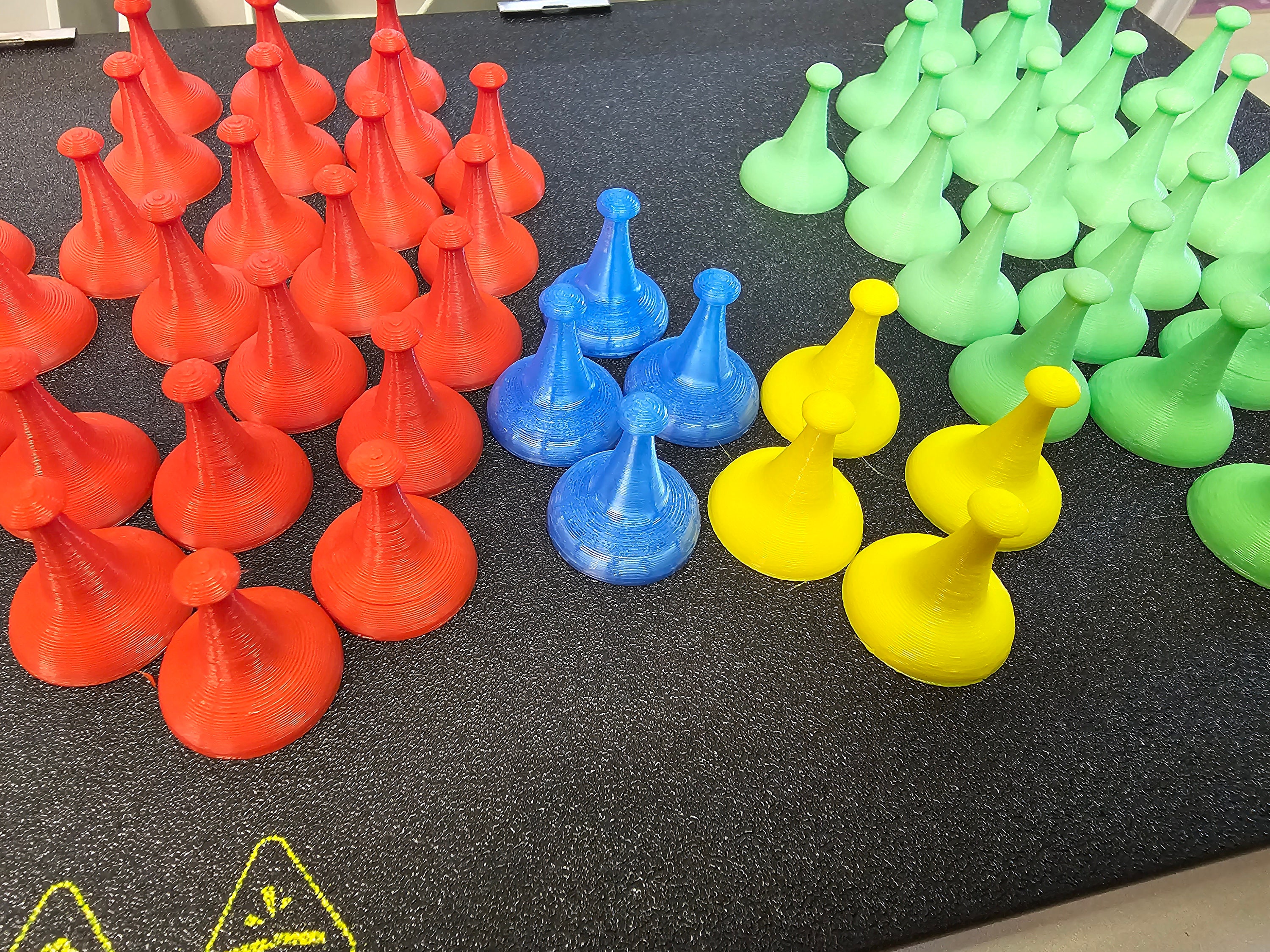Sorry Board Game Replacement Pieces Parts Pawns Movers 16 Red Green ...