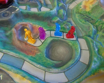 Four Blank-faced Explorer Game Tokens From a Board Game Stylish Plastic ...