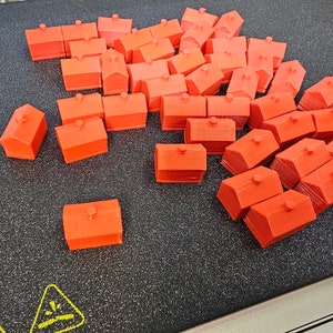 12 Piece Full Set Monopoly Style Board Game Replacement Pieces Parts 12 ...