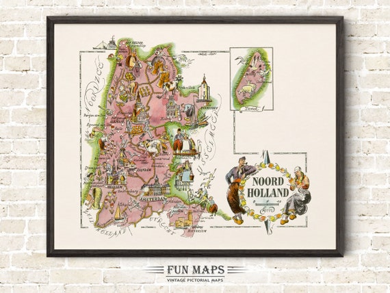 Netherlands Map 1940s