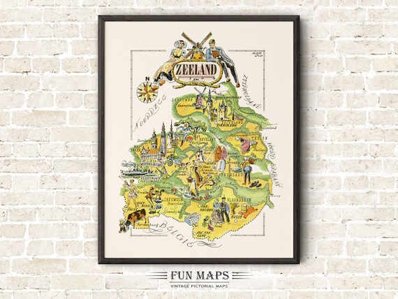 Netherlands Map 1940s