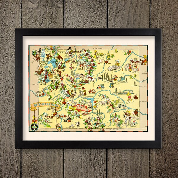 Colorful Map - Etsy