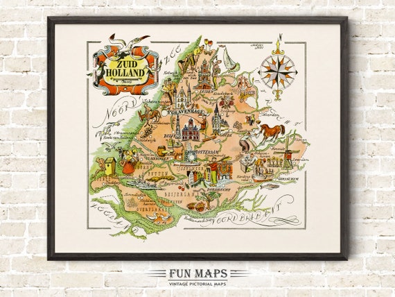 Netherlands Map 1940s