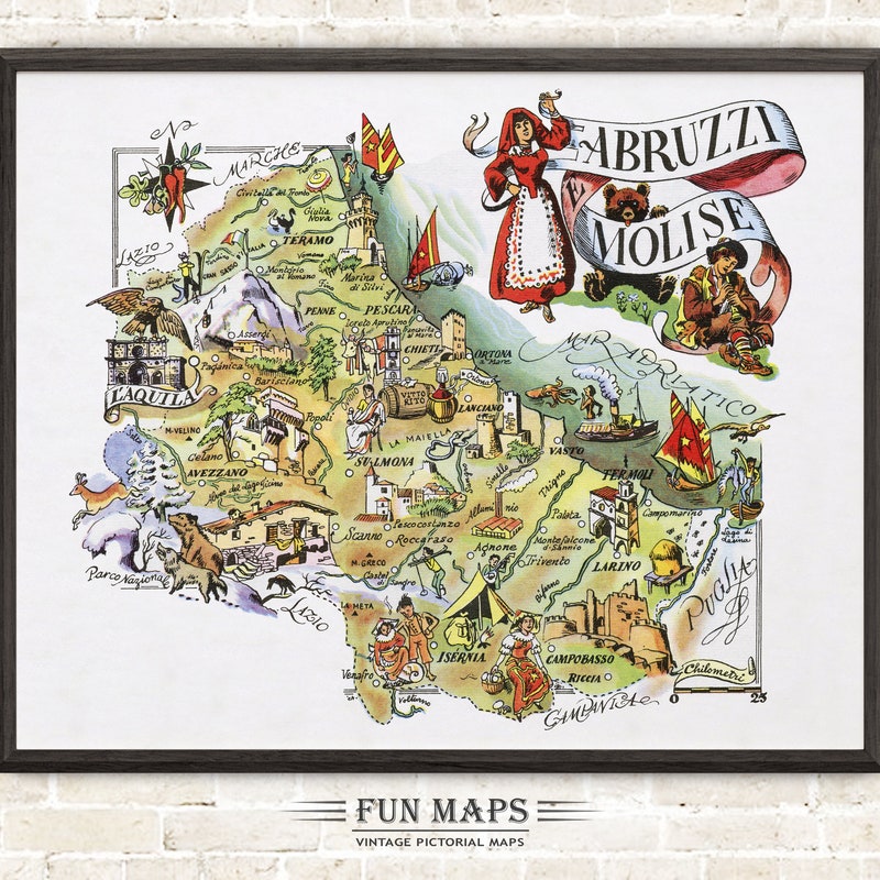 Abruzzo Italy Poster - Etsy