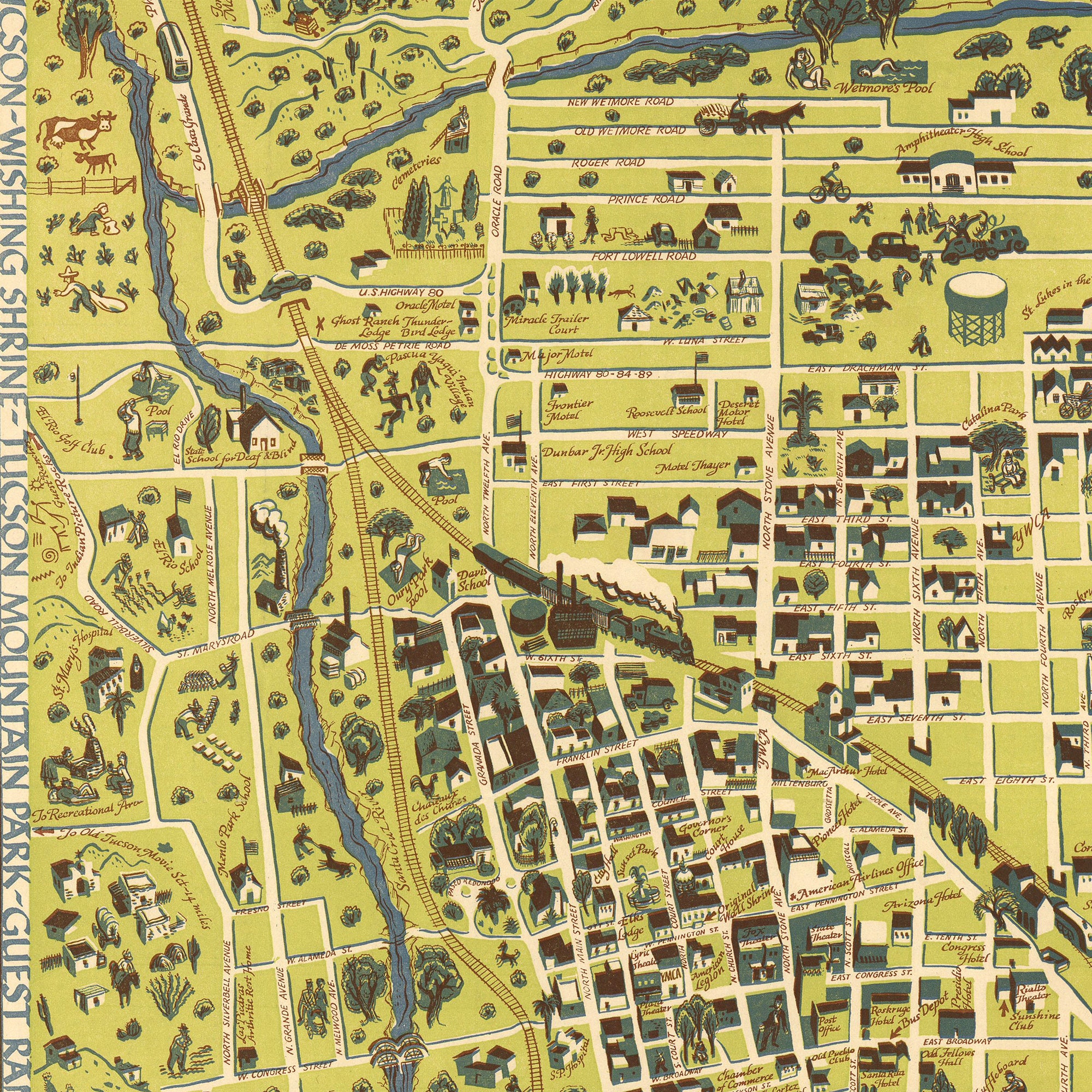 Old Tucson Map