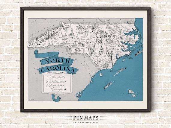 Laminated Map Printable Political Map Of North Carolina Poster 20 X