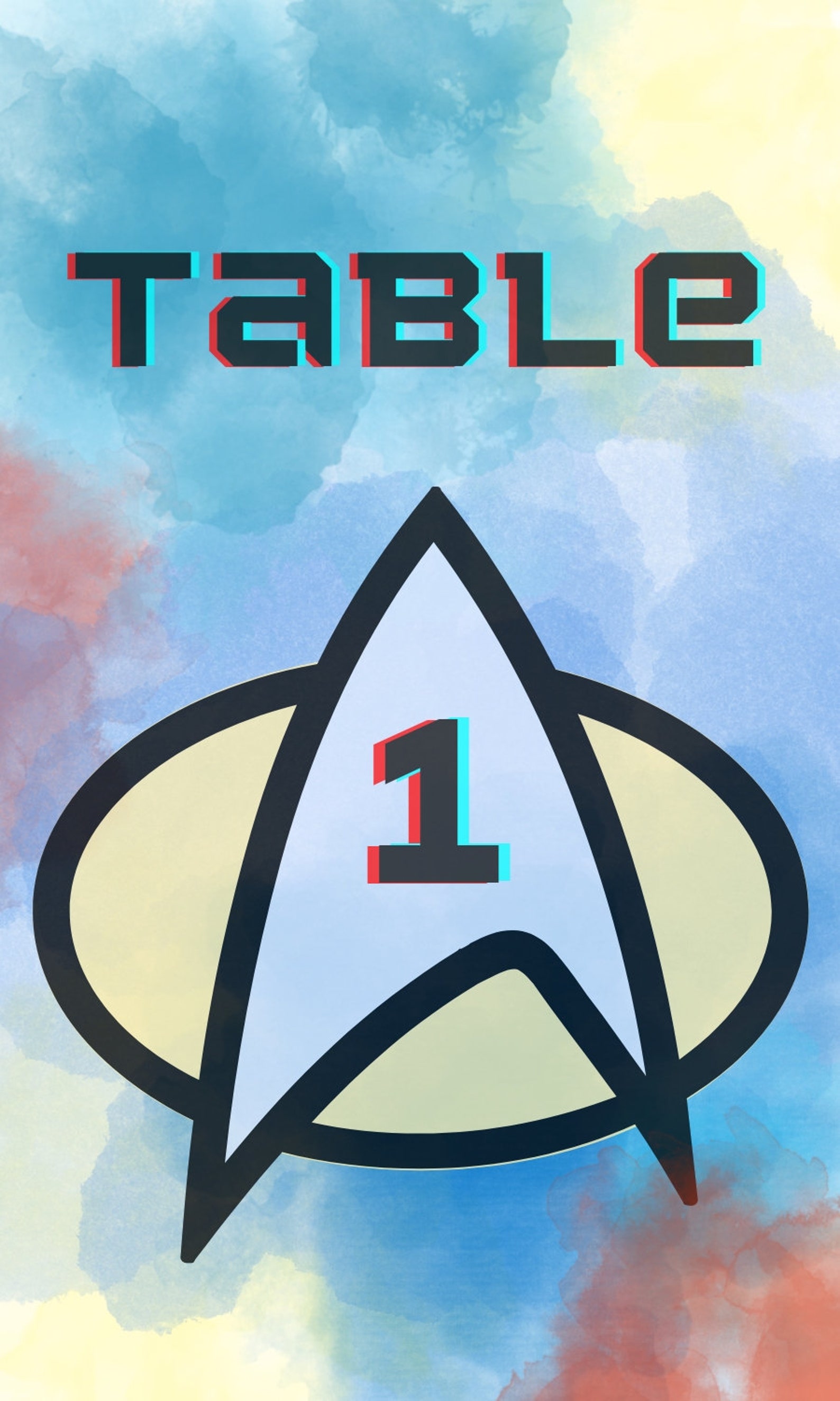 Star Trek Style Table Numbers - Etsy