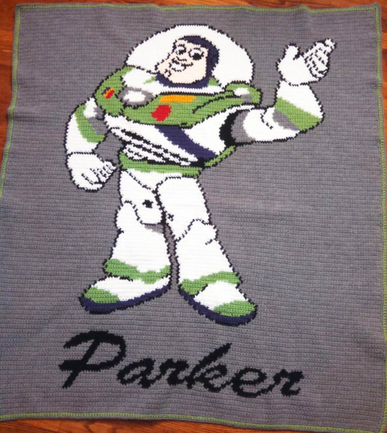 Handmade Crochet Blanket Buzz Lightyear - Etsy