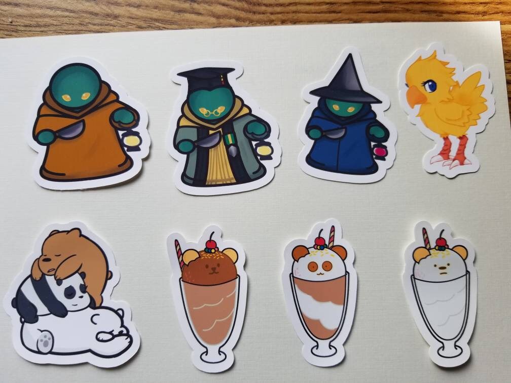 Animals in Video Games and Anime Stickers - Etsy