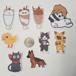 Animals in Video Games and Anime Stickers | Etsy